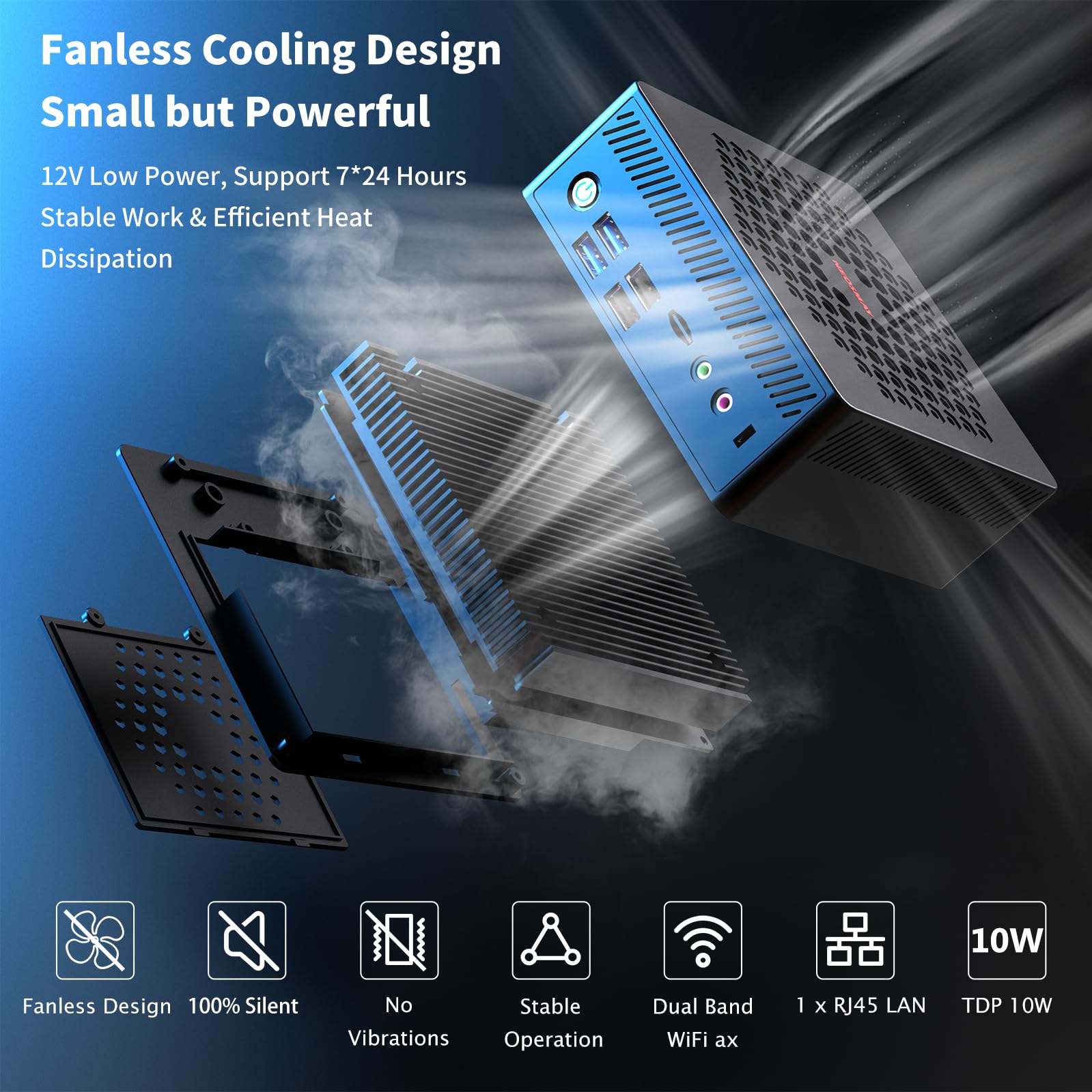 Mua NEOSMAY Fanless Mini PC Fanless Desktop Mini Computer Micro PC ...