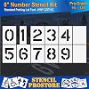 Pavement Stencils - 8 inch NUMBER KIT STENCIL SET - (12 Piece) - 8" x 6 ...