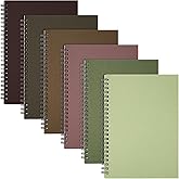 Amazon.com : Fuutreo 6 Pcs Spiral Notebook for Work B5 10.5 x 7.45 Inch College Ruled Spiral ...