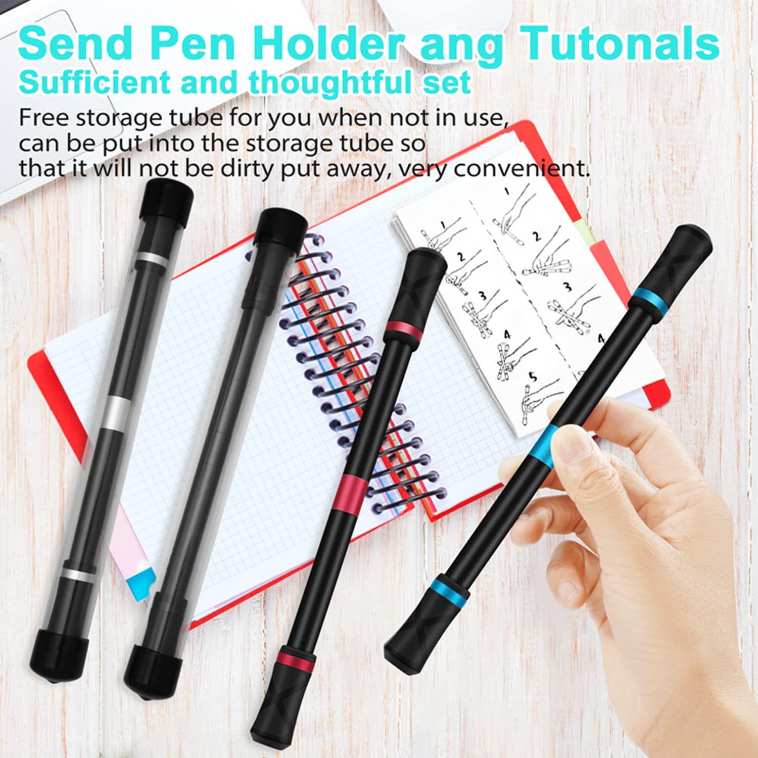 Mua AYXXZJD 4 Pieces Pen Spinning Spinner Gaming Pen Spinning Mod ...