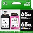 65XL for HP Ink 65 XL Ink Cartridges Black Color Combo Pack High Yield ...