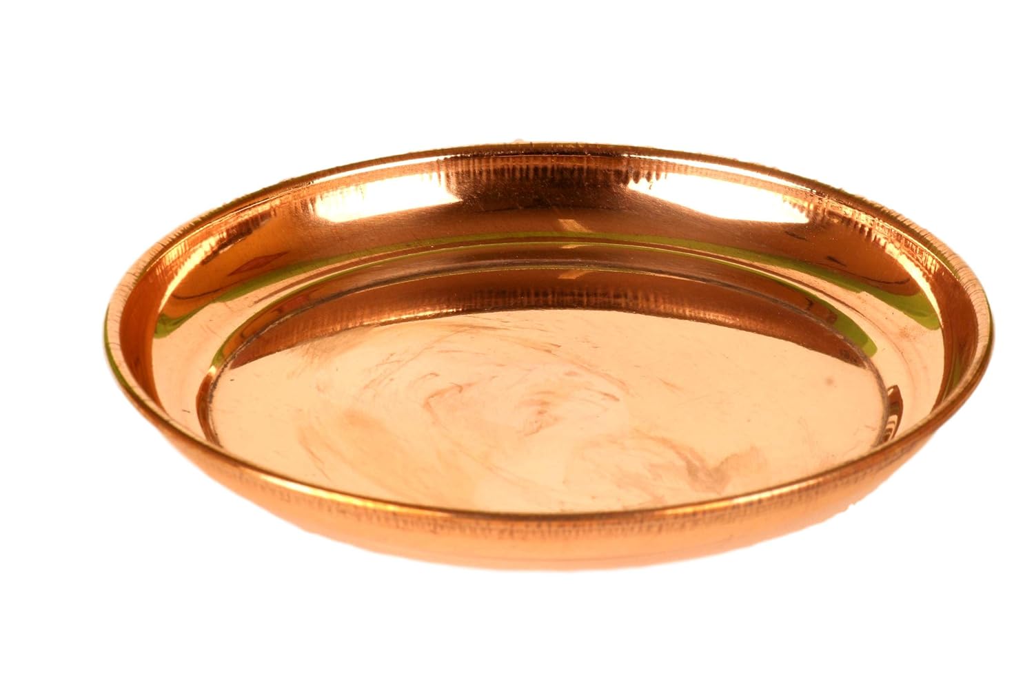 Buy Haristore Copper Pooja Plate (Copper_5.1 Inch X 7 Inch X 4.3 Inch ...
