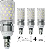 HzSane E14 LED Candle Bulbs 12W, 100W Incandescent Bulbs Equivalent, 3500K Warm White Candelabra ...