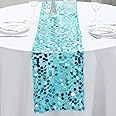 Amazon.com: Efavormart Premium Turquoise Sequin Restaurant Table Top Runners for Weddings ...