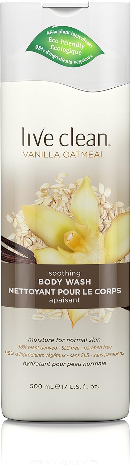 Live Clean Vanilla Oatmeal Soothing Body Wash, 500 mL: Amazon.ca: Beauty