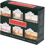 KitchenCraft Le'Xpress Wooden Tea Chest (Box with 6 Compartments), 26 x ...