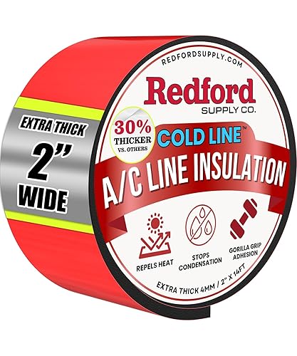 Redford Supply Co. 2in x 14ft, Pipe Insulation, Pipe Insulation Wrap ...