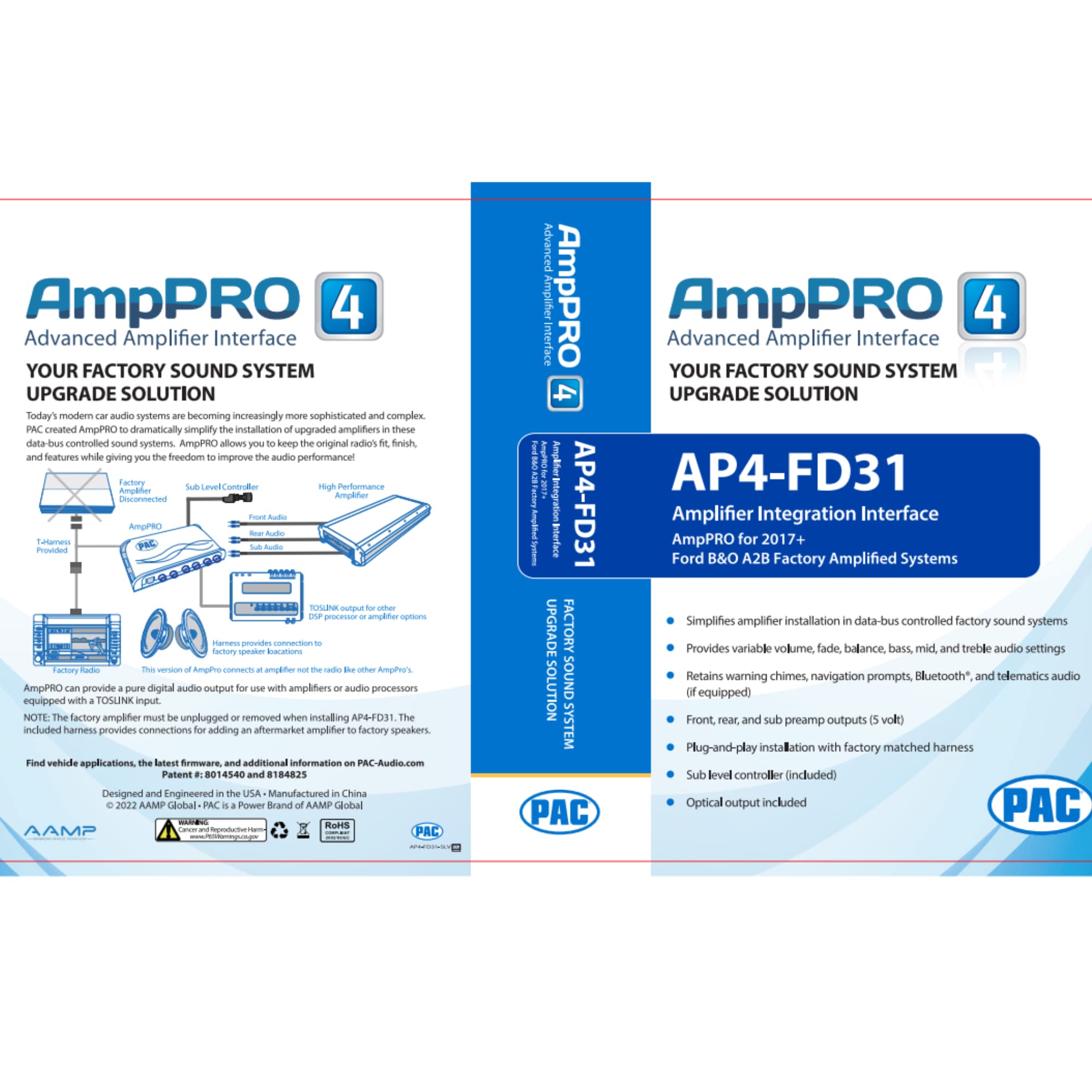 Mua PAC AmpPRO 4 Amp Integration Interface for Select 2018 and Up Ford ...