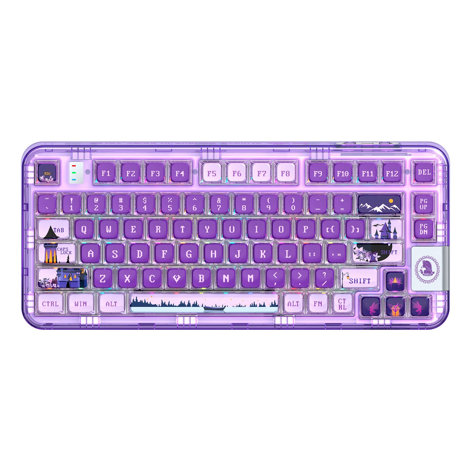 Mua YUNZII CK75 Wireless Hot Swappable Mechanical Keyboard, Transparent ...