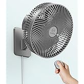 Amazon.com: Wall Mounted Oscillating Fan with Remote and Timer,8.5 Inch ...