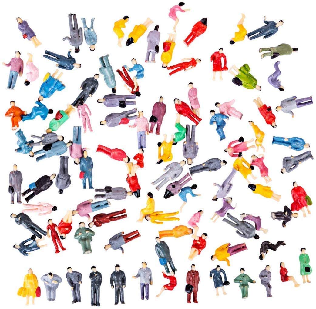 Mua 1:75 HO Scale Models People Set, Airlxf 100PCS DIY Resin Scale ...