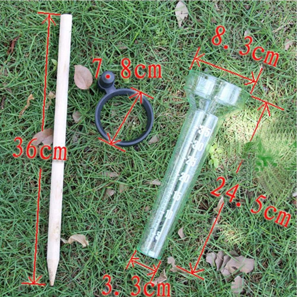 Happymore Home Plastic Rain Gauge, Outdoor Rain Water Meter Simple Rain ...