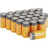 Amazon Basics 24 Pack D Cell All-Purpose Alkaline Batteries, Easy to ...