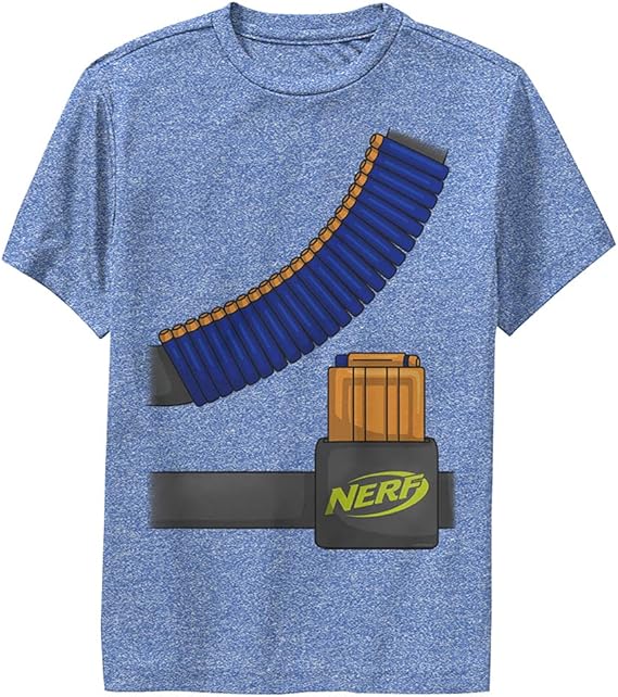 Amazon.com: Hasbro Nerf Faux Tactical Costume Boy's Performance Tee ...