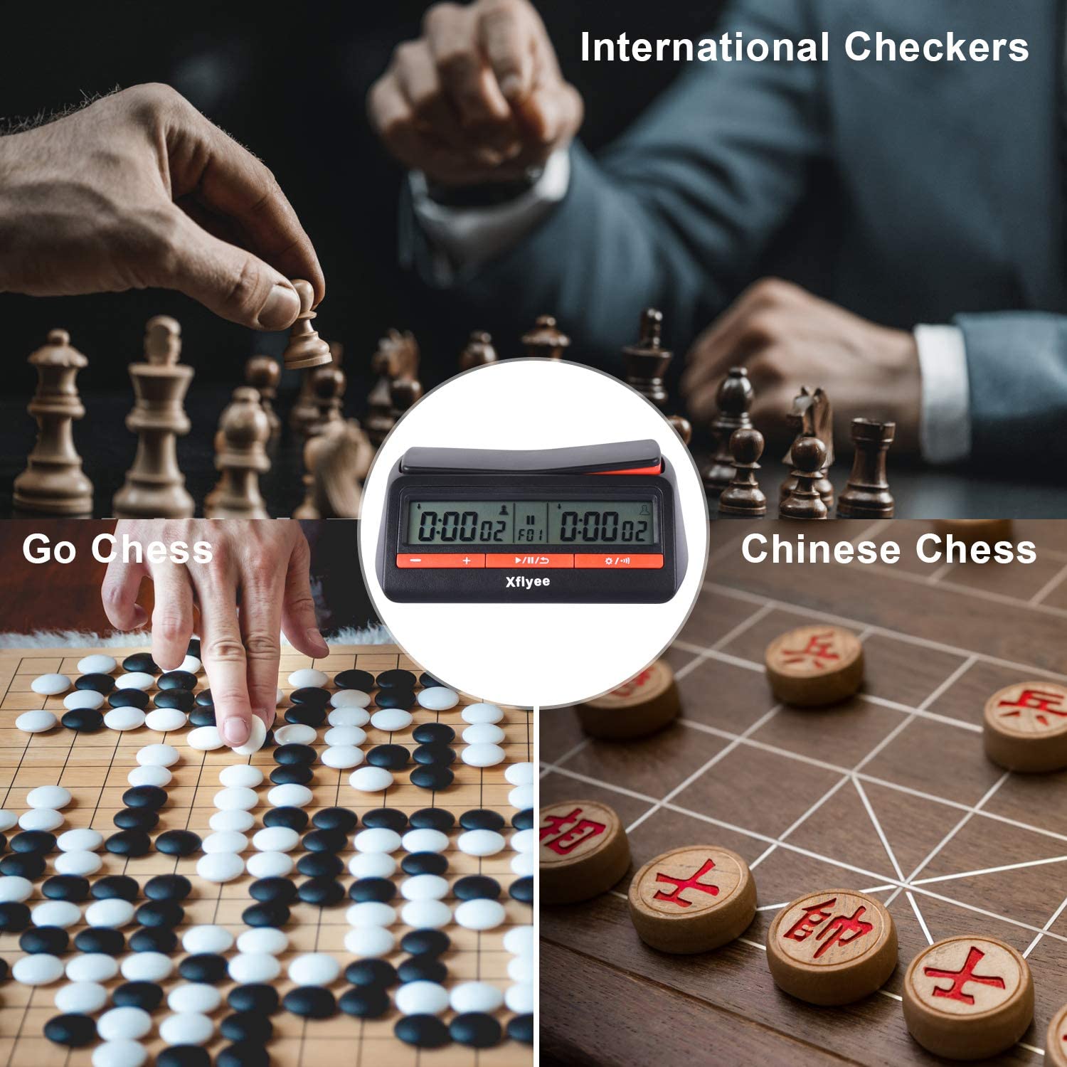 Mua [2023 New] Xflyee Chess Clock - Digital Chess Timer, Available for Portable Timer for Board ...