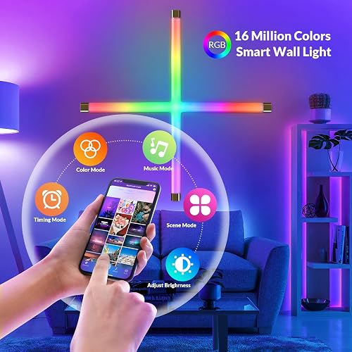 Led Wall Sconces That Change Colors Wireless RGB Color Changing Wall