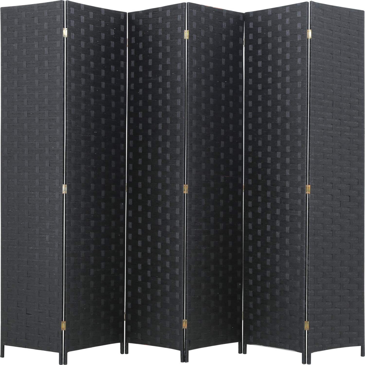 FDW Room Divider Wood Screen 6 Panel Folding Portable Partition Screen ...