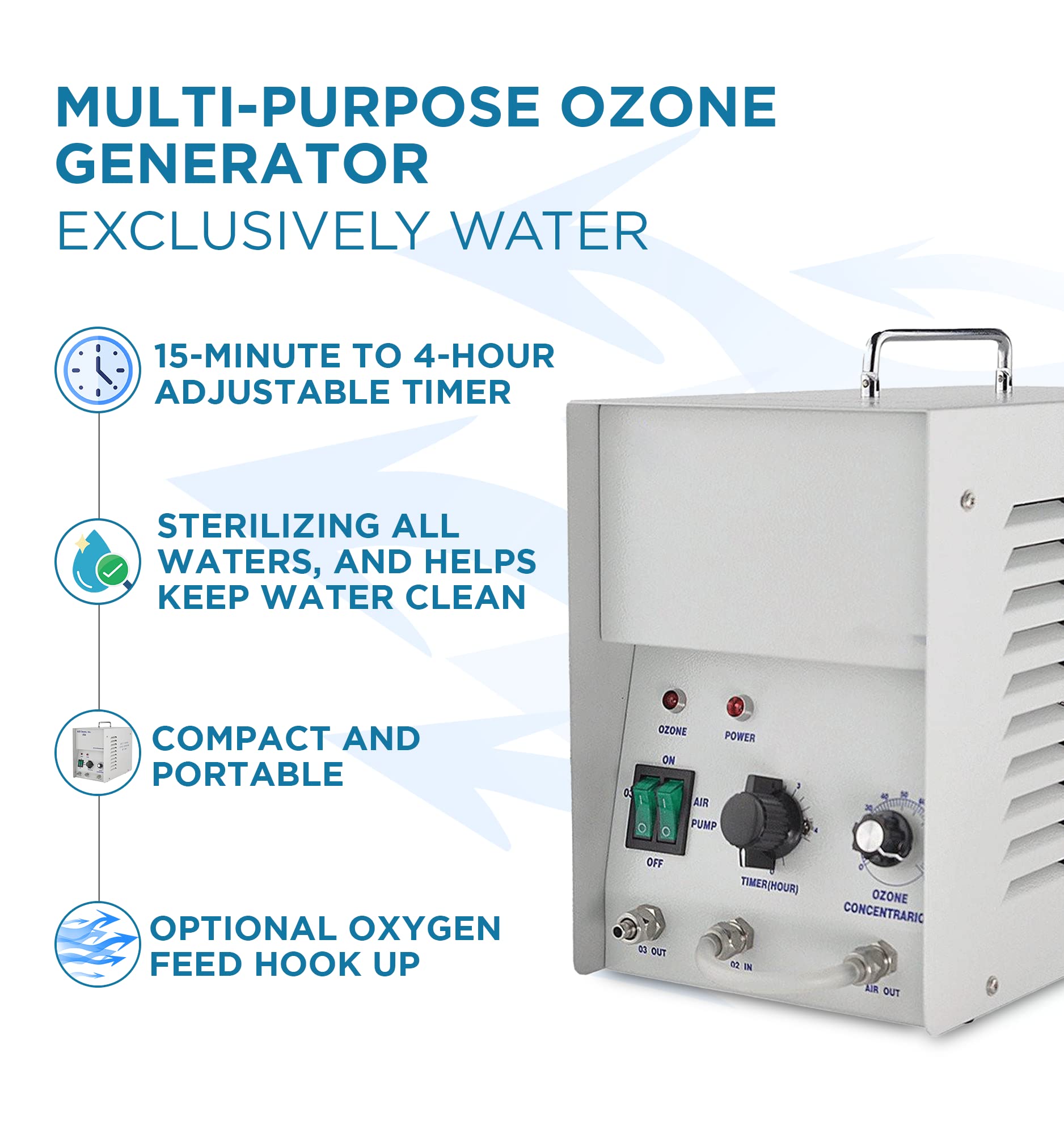 Mua MP 8000 Ozone Generator Suitable for Ponds, Wells, up to 8000mg/hr with Optional Oxygen Hook ...