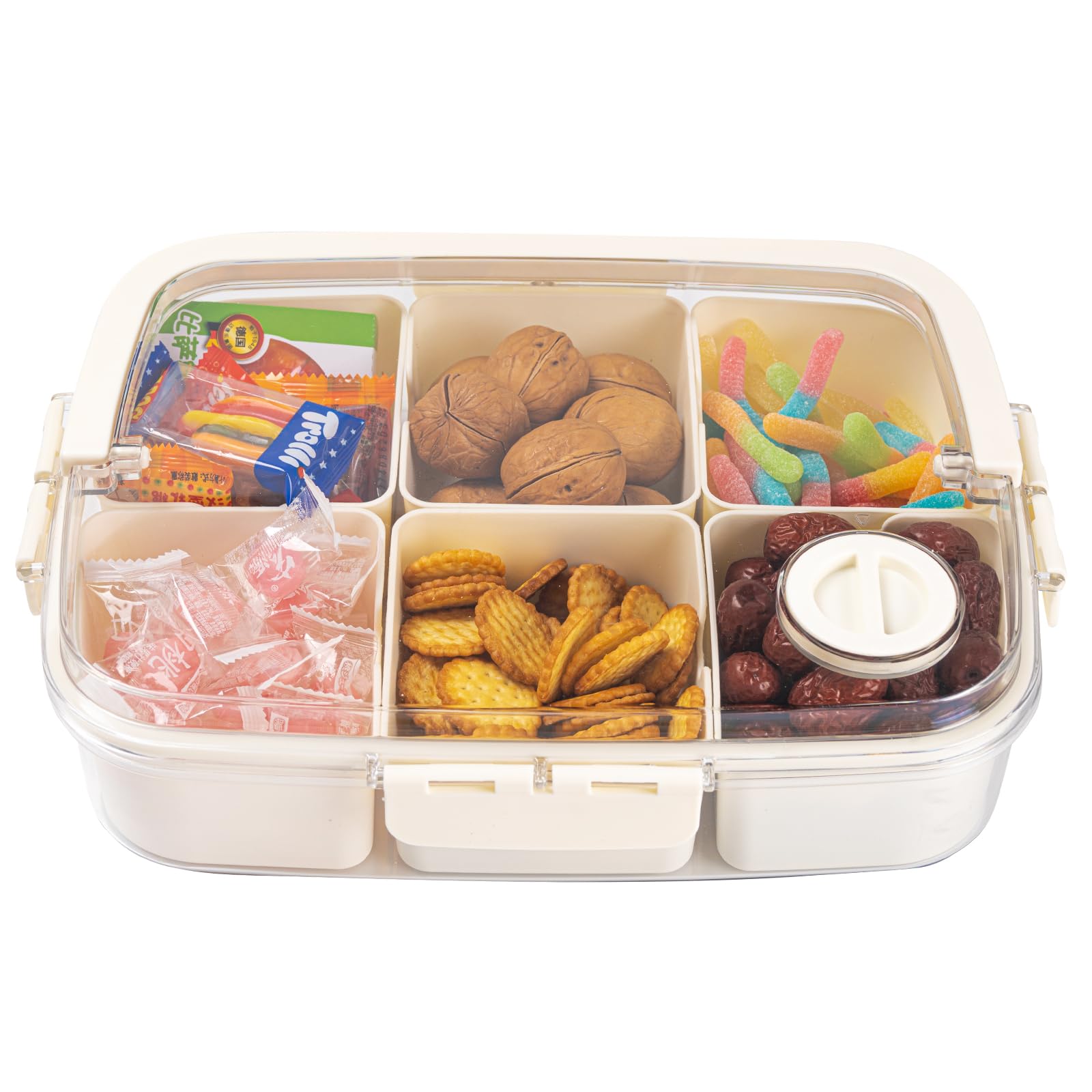 JINXIUYONGYUE New snack box container with lid divider tray for storing ...