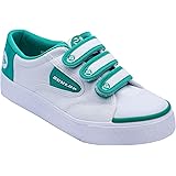 Dunlop Green Flash Unisex Velcro Retro Trainers -White (UK 9): Amazon ...