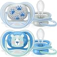 Amazon.com: Philips AVENT Ultra Air Pacifier, 6-18 Months, Bear/paw, 4 ...