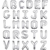 Amazon.com: Gold Letter Balloons 18 Inch Mylar Foil Alphabet Balloon ...