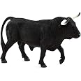 Amazon.com: MOJO Spanish Bull Realistic Farm Animal Toy Replica Hand ...