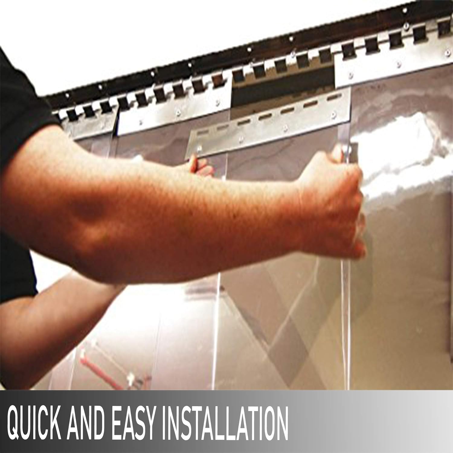 PVC Strip Curtain Kit – Ideal for Personnel Door/Chiller (1m x 2m ...