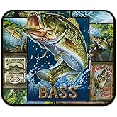 Amazon.com: Largemouth Bass Fishing 2 Low Profile Thin Mouse Pad ...