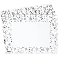 Amazon.com: Rectangular Paper Doilies for Placemats, Cakes, Desserts ...