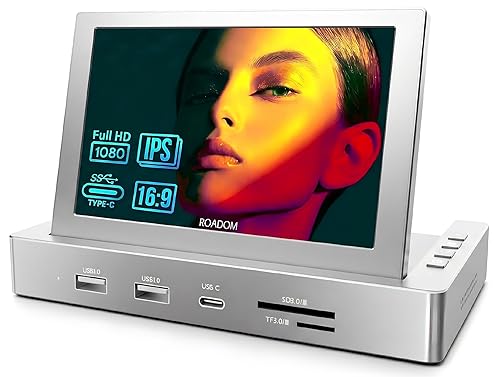 KOGODA 8Inch Mini Monitor Small Monitor for Raspberry Pi, Type-C One ...