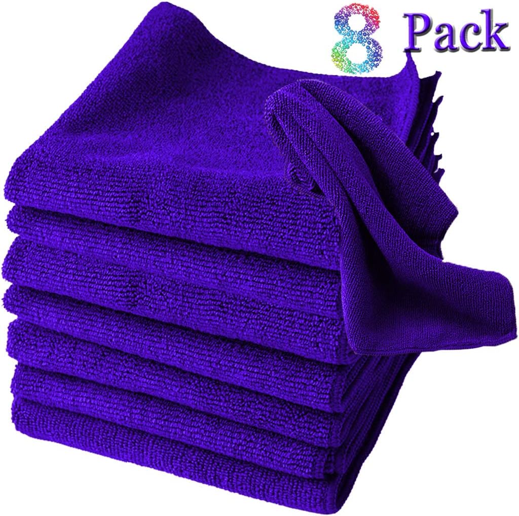 Microfibre Cleaning Cloths, Lint Free Dish Cloths Ultra Absorbent ...