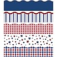 Amazon.com: Quera 50 Pieces 4th of July Bulletin Board Borders ...