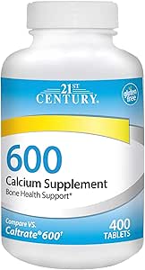 Amazon.com: 21st Century Calcium Supplement, 600 mg, 400 Count: Health ...