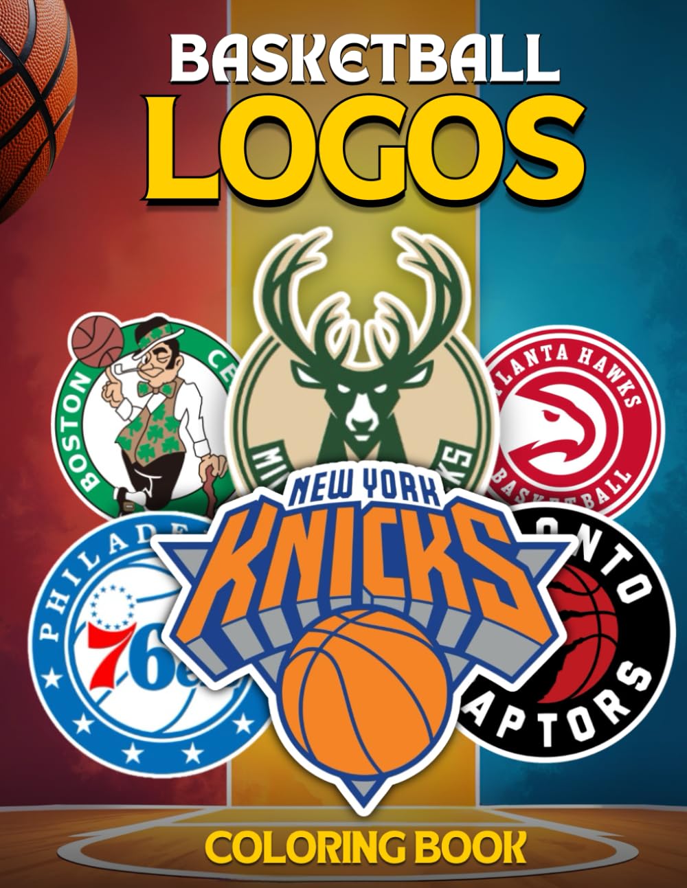 Basketball Logos Coloring Book: From Sketch to Spectacular: 30 NBA Logos to Color for sale ...