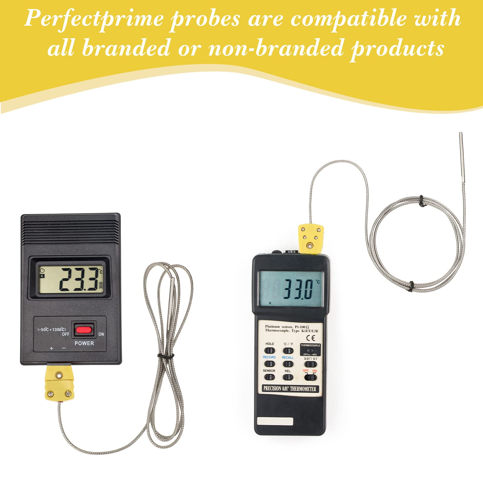 Mua 3 Pcs Type K Thermocouple Probe TL1004 K Type Sensor Probes Metal ...