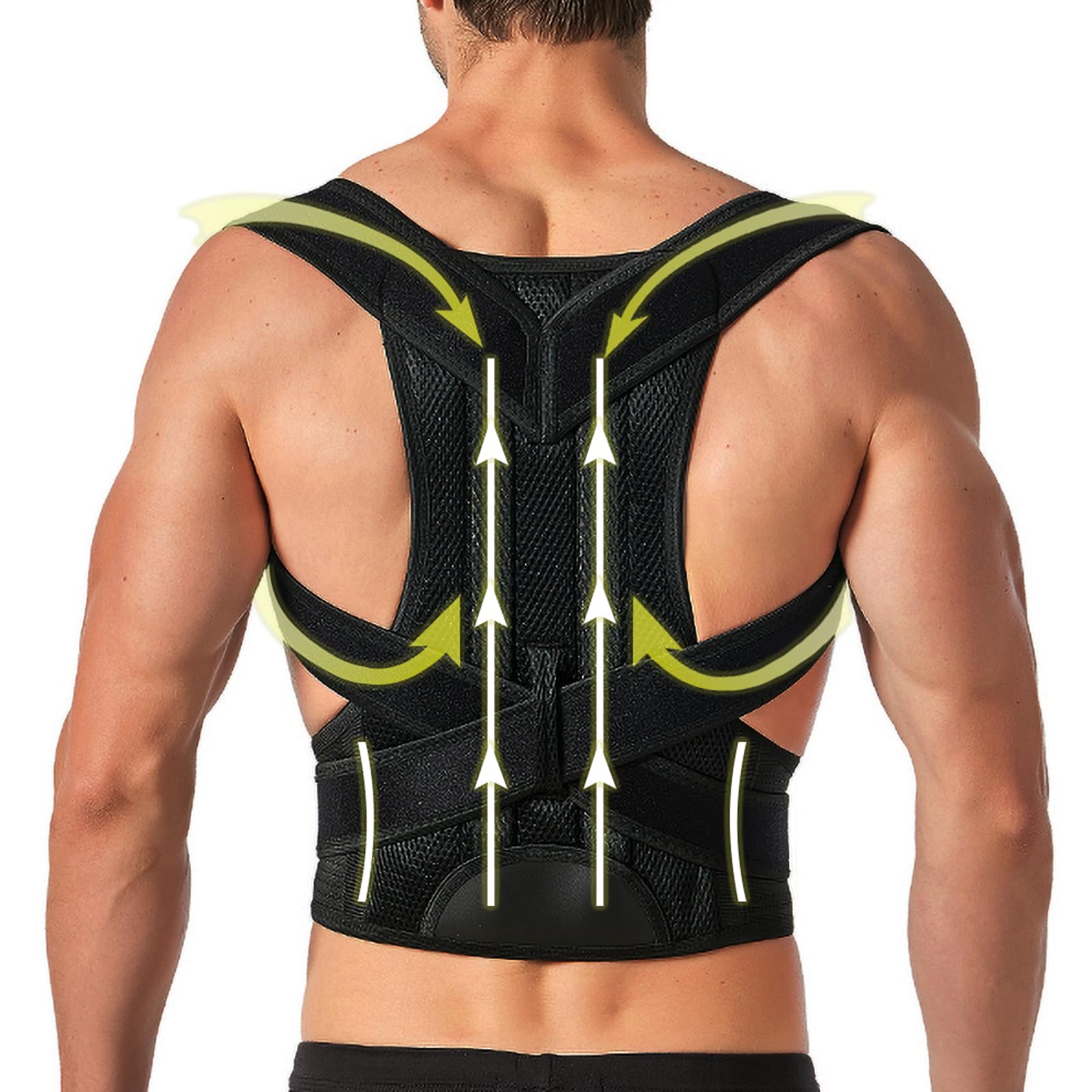Posture corrector for men and women, back brace for posture for women ...