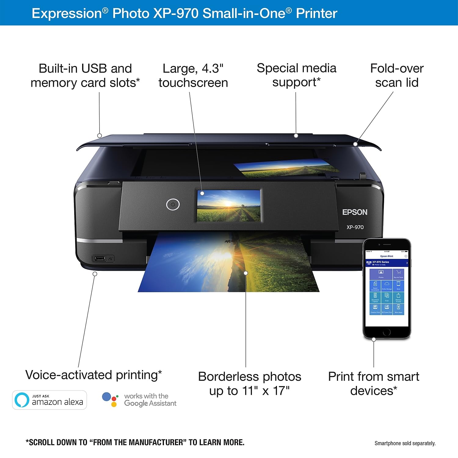Mua Epson Expression Photo XP-970 Wireless Color Photo Printer with ...