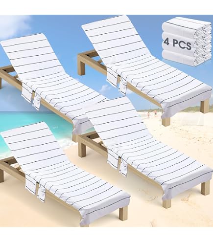 Cotton Craft Chair Cover COTTON CRAFT Pool Lounge Chair Cover - 2 Pack ...