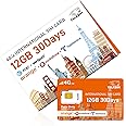 Amazon.com: International Data SIM Card 12GB 30Days, 5G/4G LTE Coverage ...