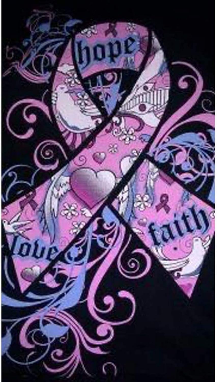 5D Diamond Painting Breast Cancer Awareness Love Faith Hope Kits for ...