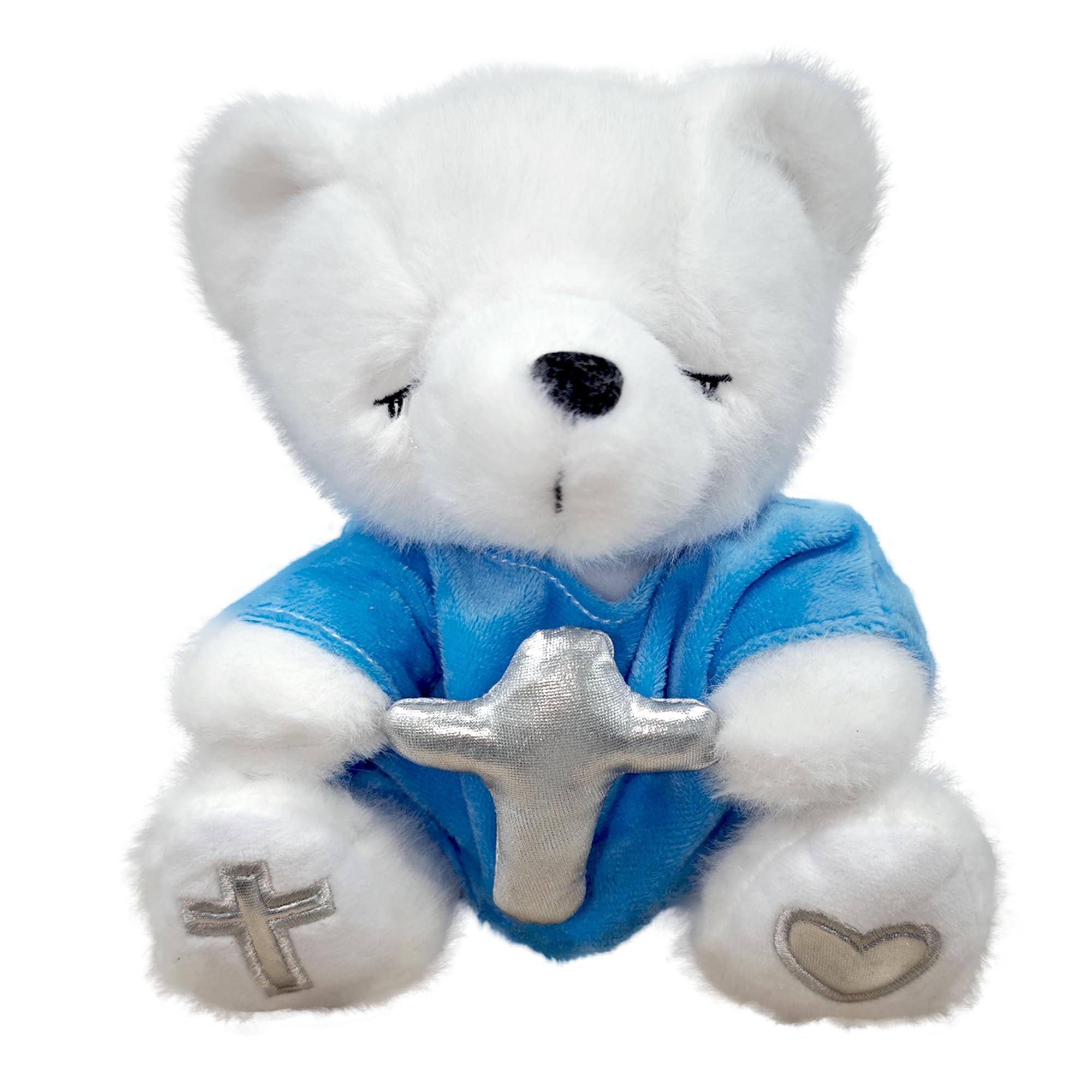 Ziyutam Prayer Teddy Bear Stuffed Animal - Jesus Loves Me Plush with ...