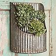 Amazon.com: Colonial Tin Works Corrugated Metal- Half-Round Decorative ...