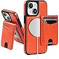 Amazon.com: SkyEagle Compatible with Magsafe 2 in 1 Detachable iPhone 15 Plus Wallet Case with ...