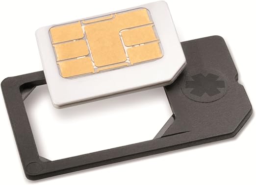 3x Micro SIM Adaptador Card negro para Micro Sim Cards awolkin: Amazon ...