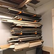 Portamate PBR-001 Wood Storage Lumber Organizer Rack, Wall Mount ...