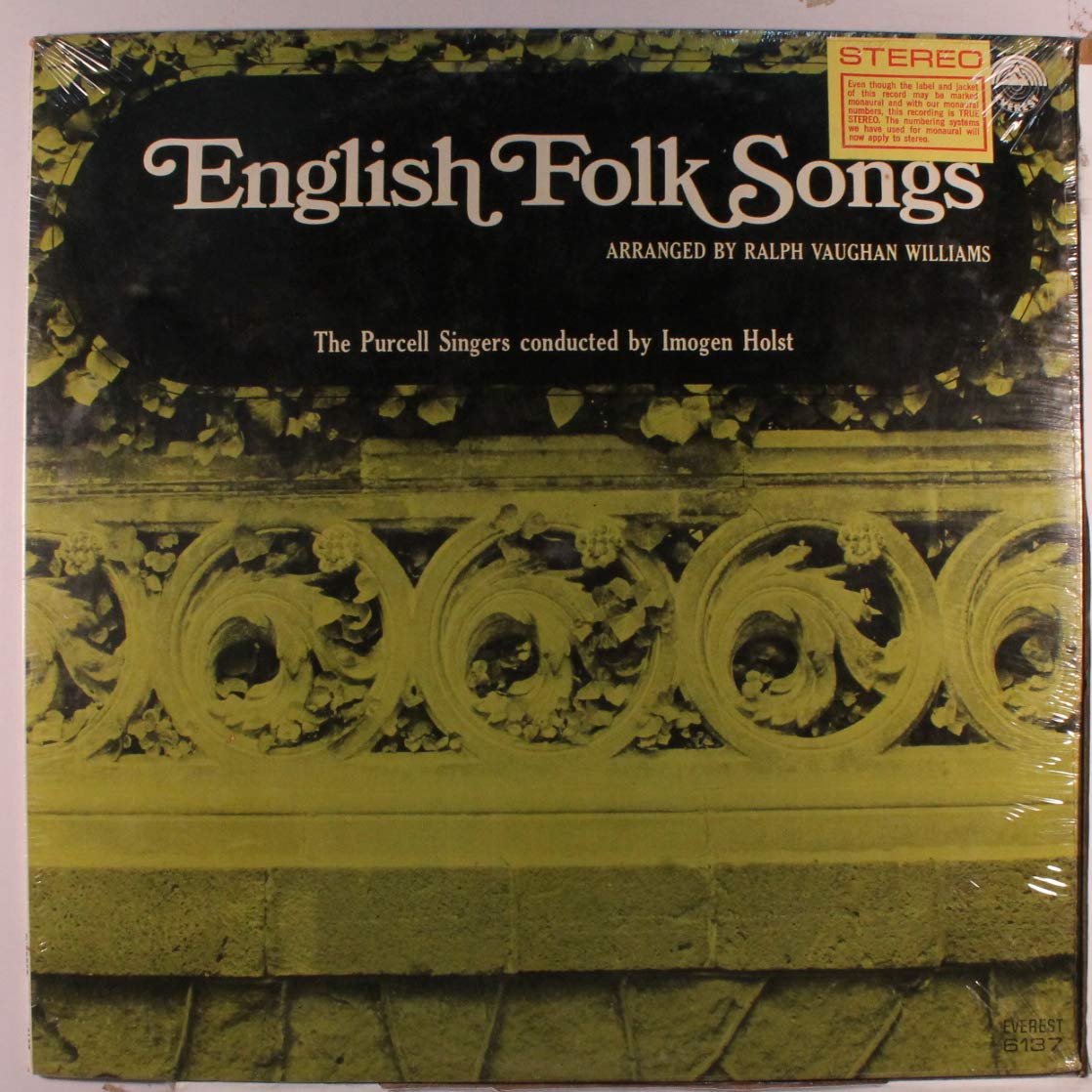 Purcell Singers, Ralph Vaughan Williams - English Folk Songs LP ...