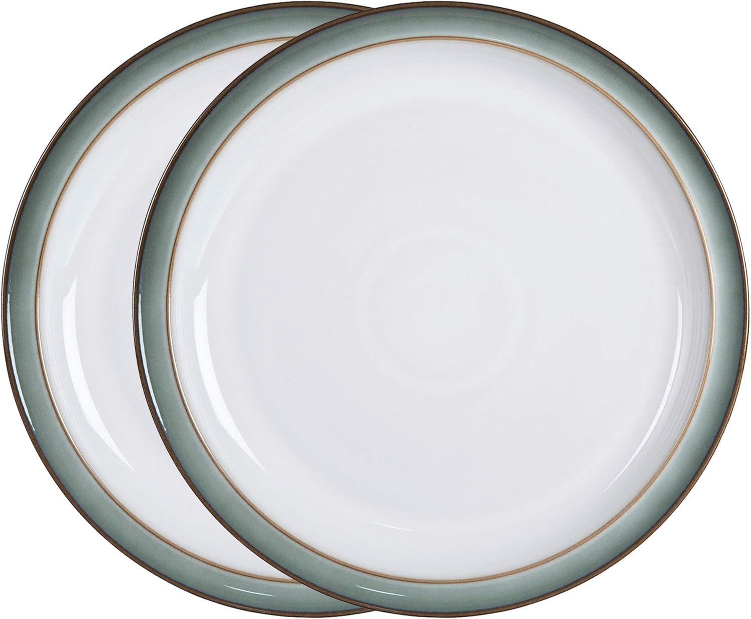 Amazon.com | Denby Plate, Stoneware, Green: Dinner Plates