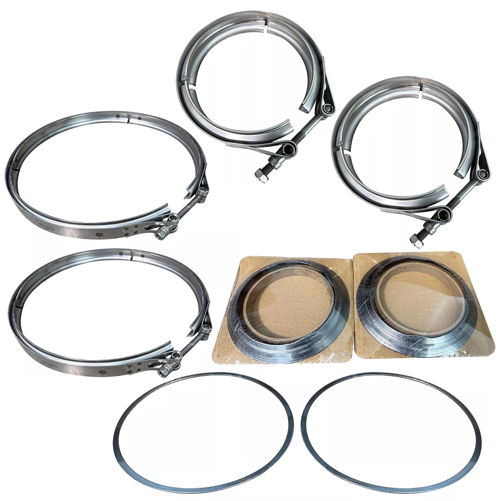 RDDY START DPF DOC Exhaust Filter Clamp & Gasket Kit Compatible with ...