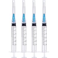 Amazon.com: Disposable 3ml-cc Syringe with 23 Gauge 1 Inch Needle ...